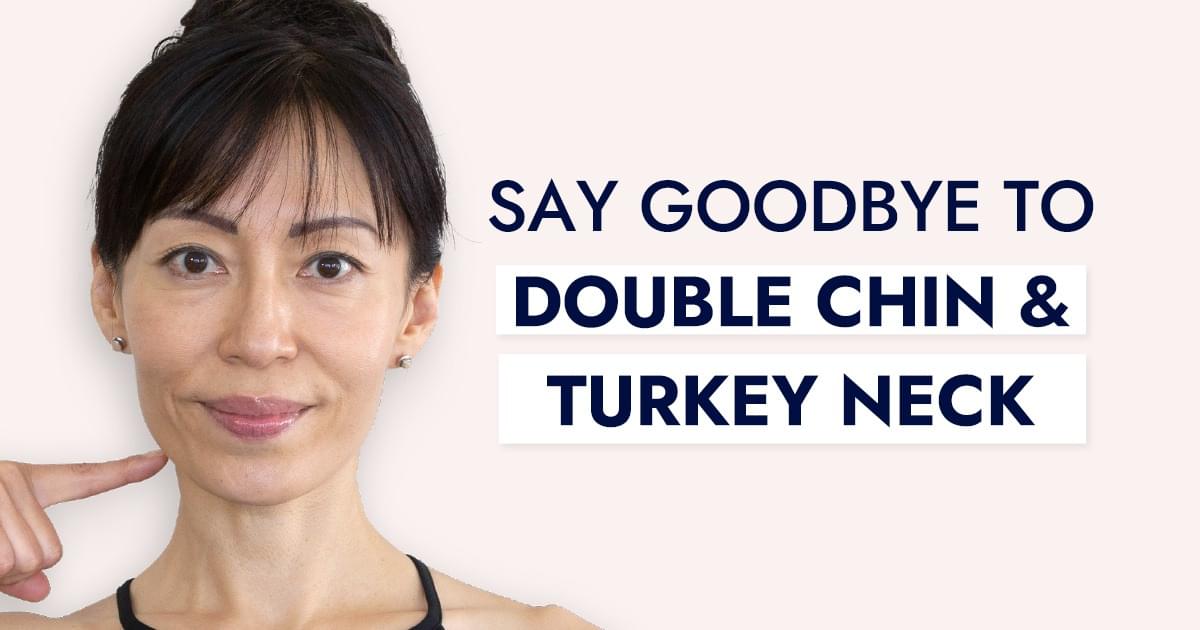 Get Rid Of Double Chin and Turkey Neck With This Face Exercise